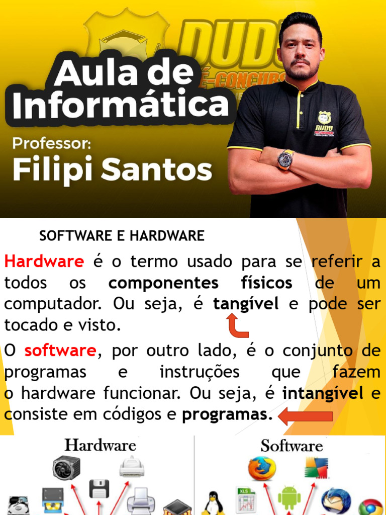 Slide Aula 02 - Informática 01 - Filipi 10-10-24 | PDF | Sistema ...