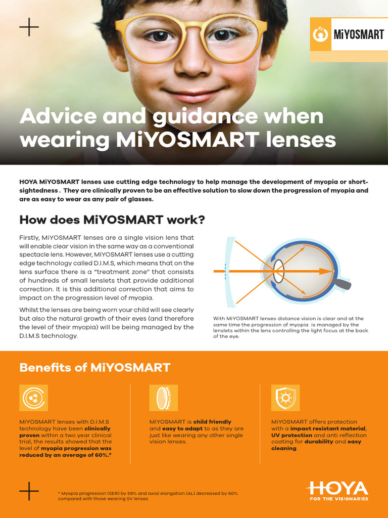 MiYOSMART Lenses: Myopia Management Guide | PDF | Myopia | Glasses