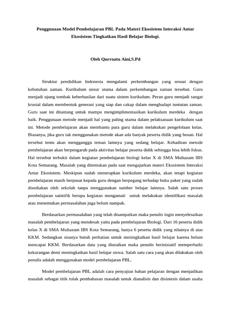 Contoh Artikel | PDF