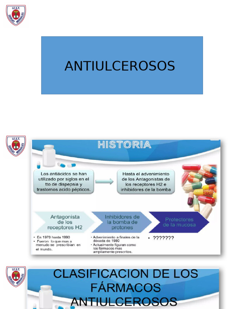 Antiulcerosos II- 3er Ciclo Farmacia | PDF