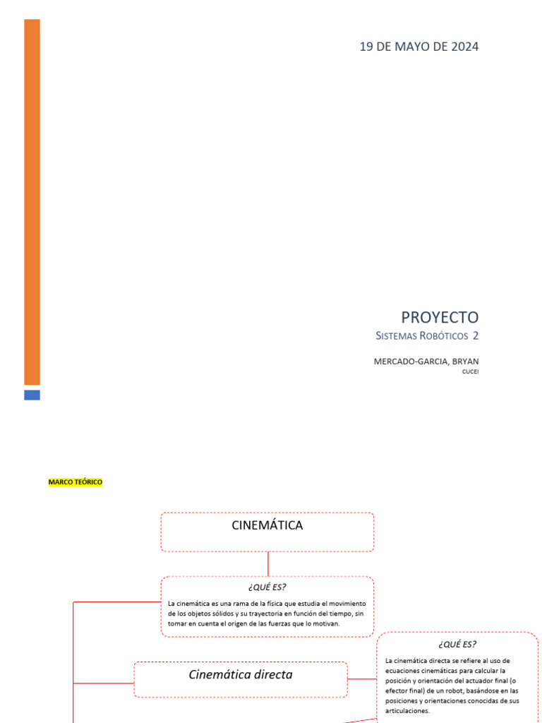 Proyectofinal | PDF | Cinemática | Matemáticas