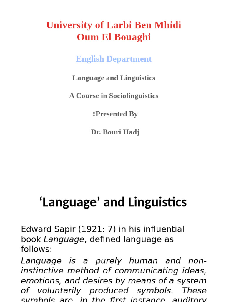 Introduction To Sociolinguistics | PDF | Sociolinguistics | Linguistics