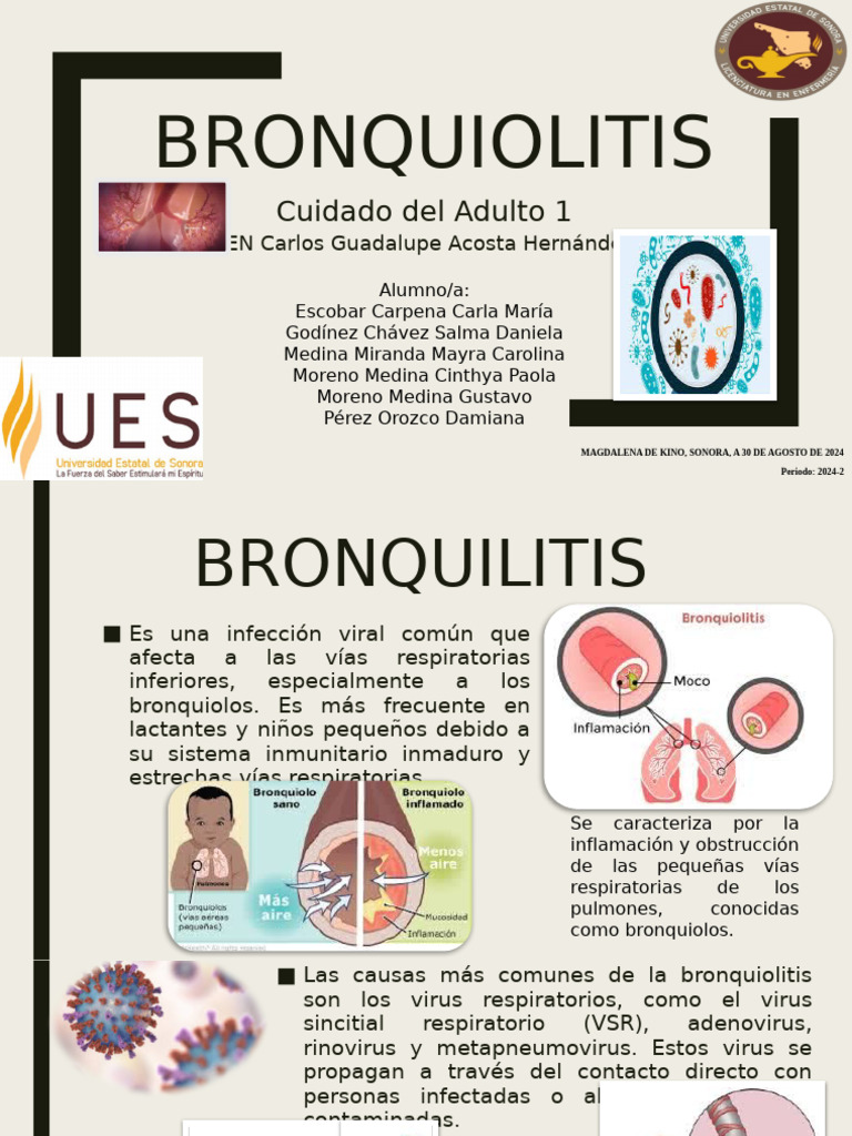 Bronquiolitis | PDF | Especialidades Medicas | Microbiología