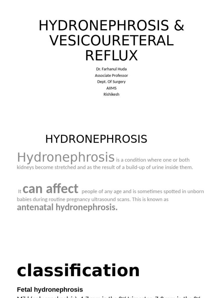 Hydronephrosis | PDF | Urology | Urinary System