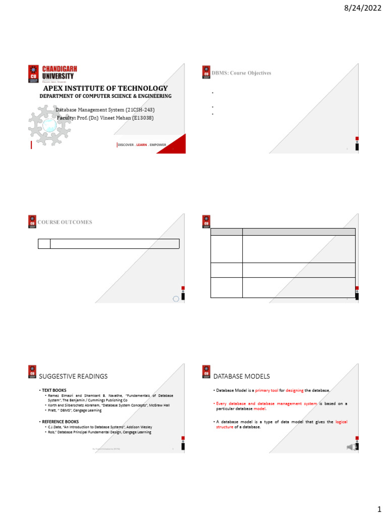 Lecture 5 Data Models HM NM | PDF | Databases | Relational Database