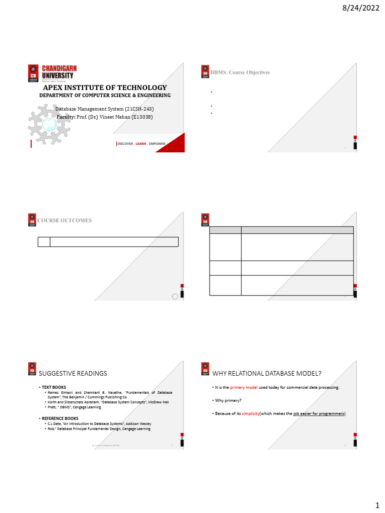 Lecture 7 Relational Model Pdf Relational Database Databases