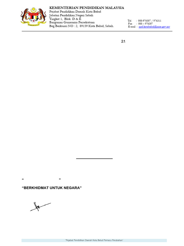 Surat Taklimat PKS SK@S Sesi 2024-2025 | PDF
