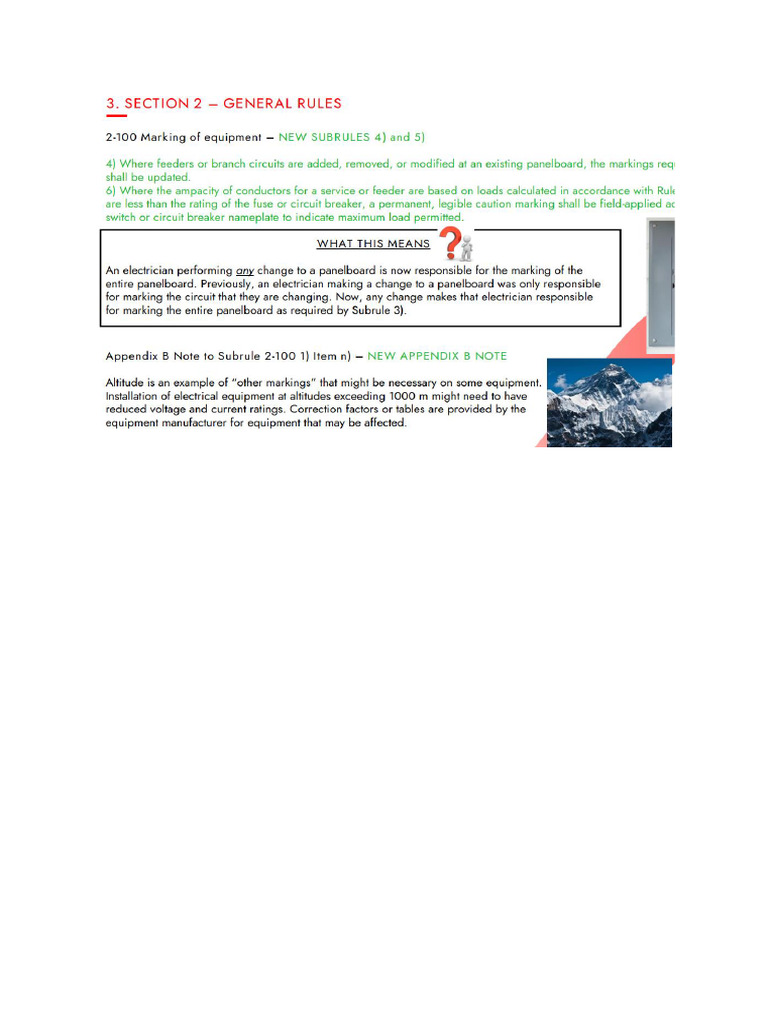 Cec Changes Rule 2-100 | PDF