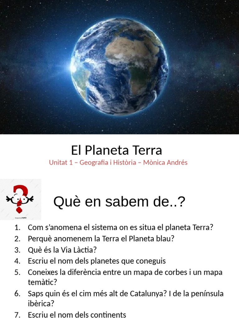 Tema 1 El Planeta Terra (1) | PDF