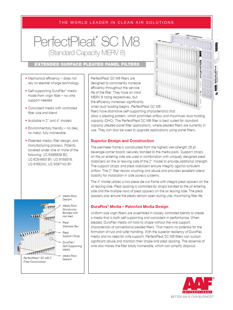 Filtros Merv8 | PDF | Materials | Building Engineering