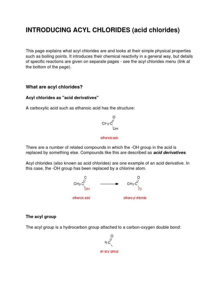ACYL HALIDES | Chemical Reactions | Amine