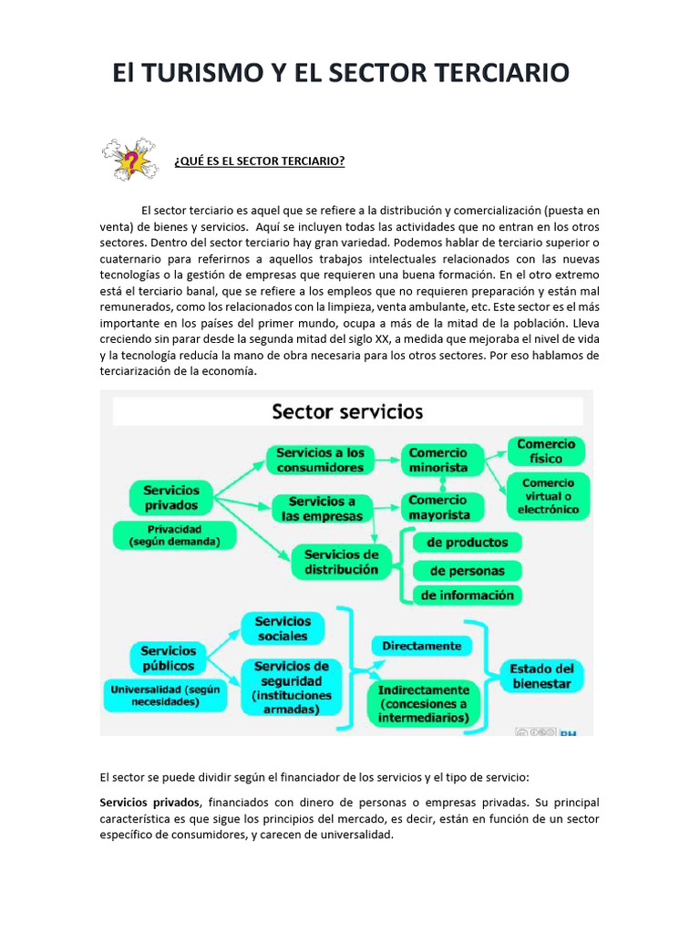 Turismo y El Sector Terciario | PDF | Turismo | Business
