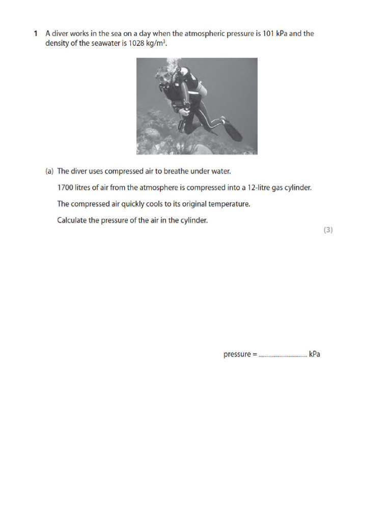 Density and Pressure 1 QP | PDF | Pressure | Applied And Interdisciplinary Physics