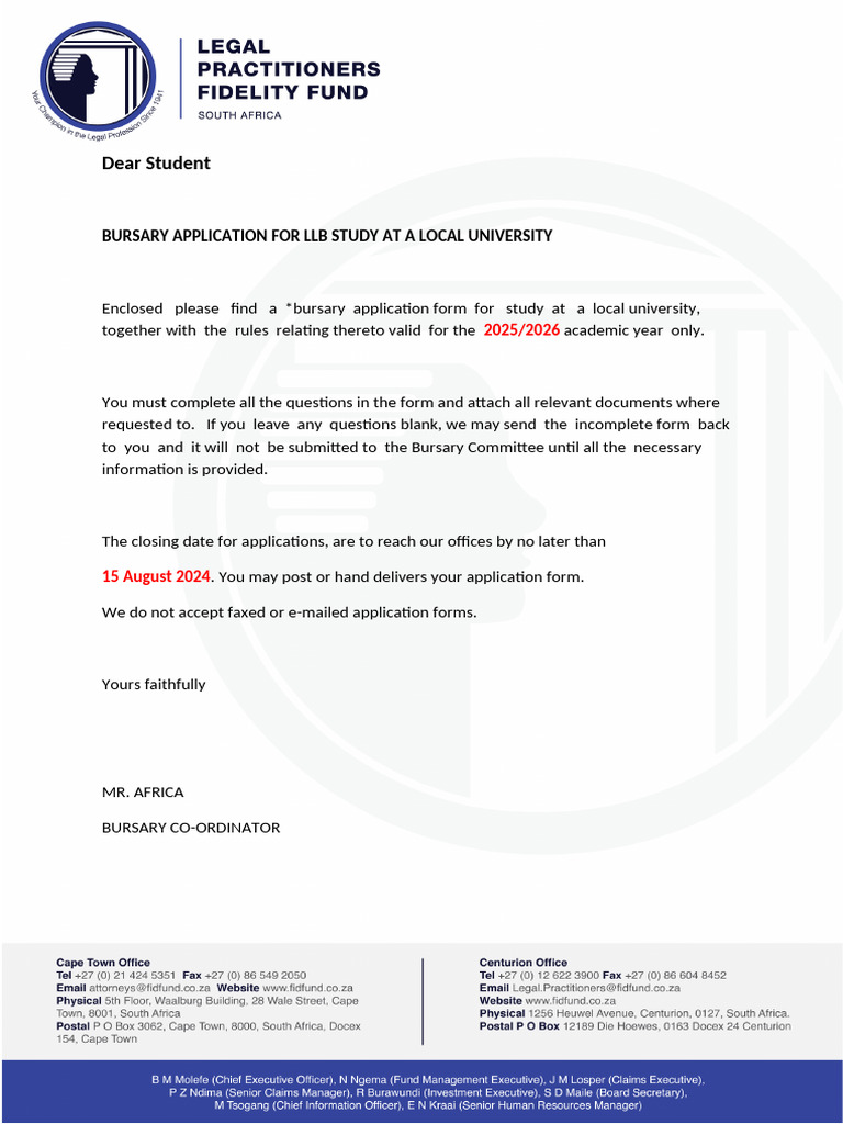 LPFF LLB 2025-2026 Application Form | PDF | Identity Document ...