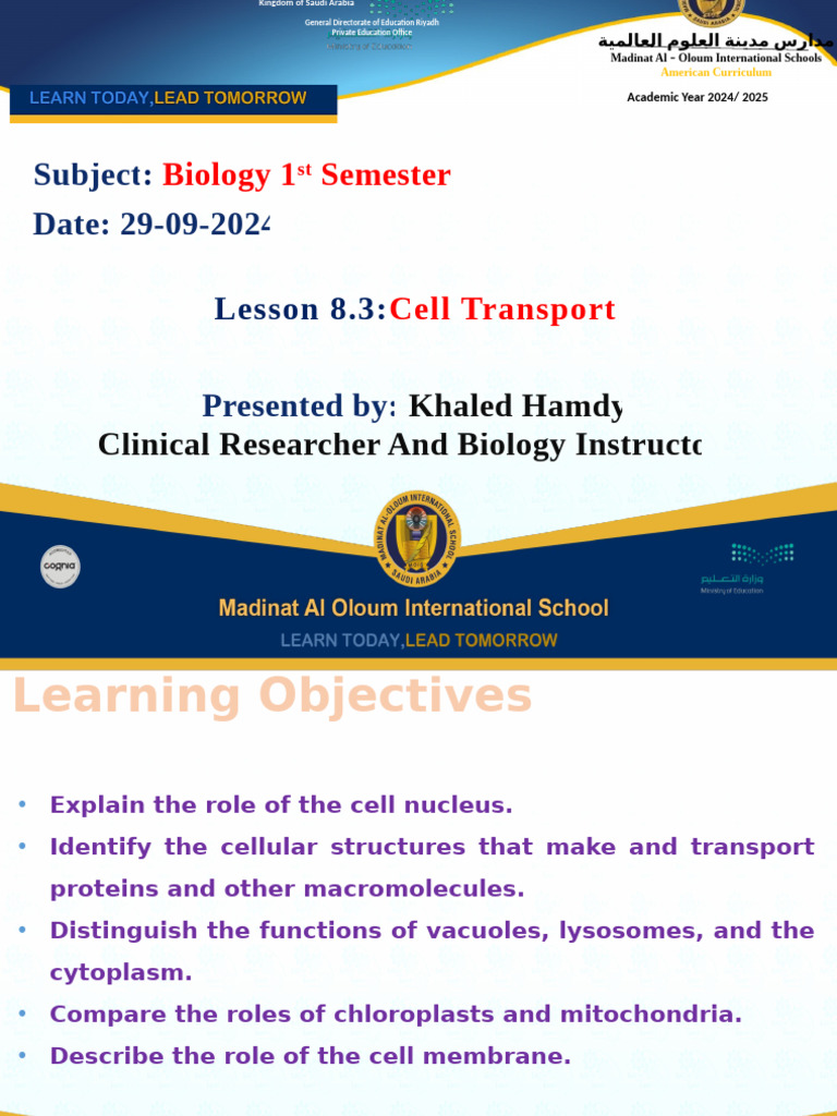 Grade 10 Lesson 8.3 Cells Transport 2 | PDF | Osmosis | Cell Membrane
