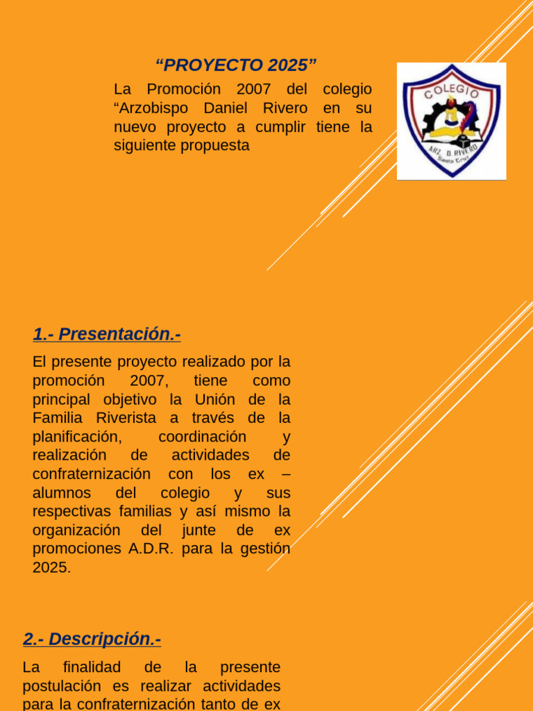 Proyecto de Promoción 2025 ADR | PDF