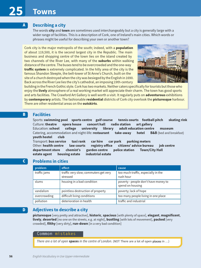 Towns Vocabulary | PDF | Cork (City)