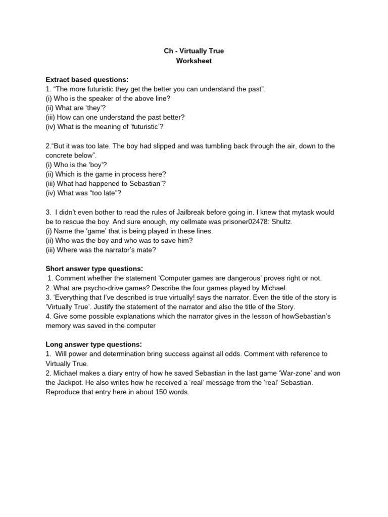 CH - Virtually True | PDF