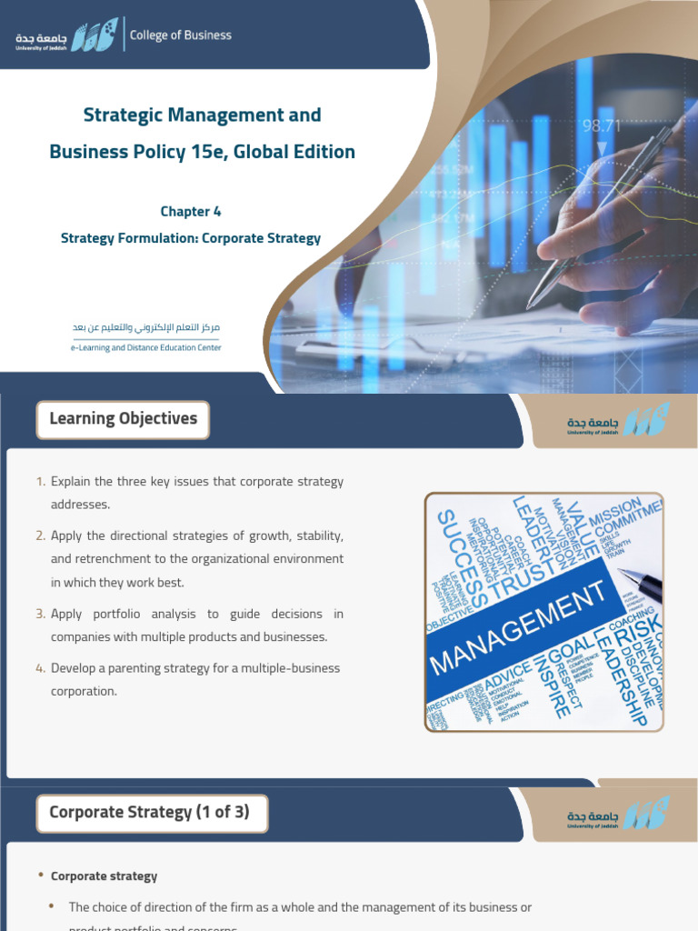 Ch. 4 Strategy Formulation Corporate Strategy | PDF | Strategic ...