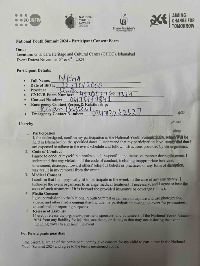 Consent Form - Neha | PDF | Justice | Crime & Violence