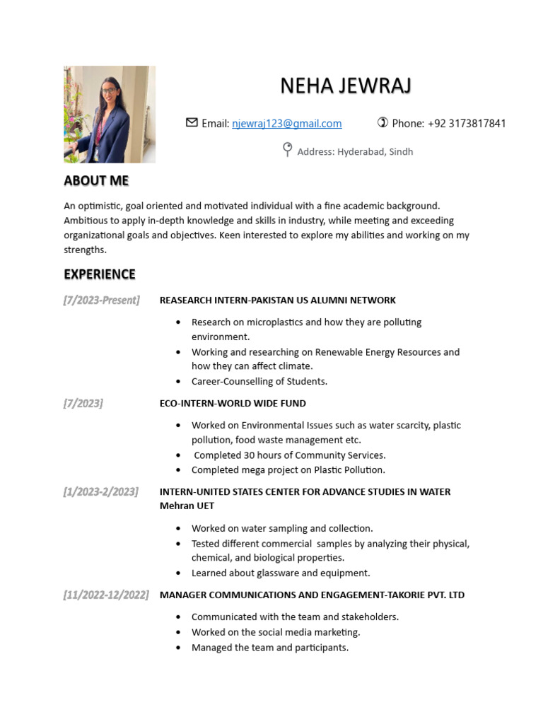 Neha's Resume | PDF