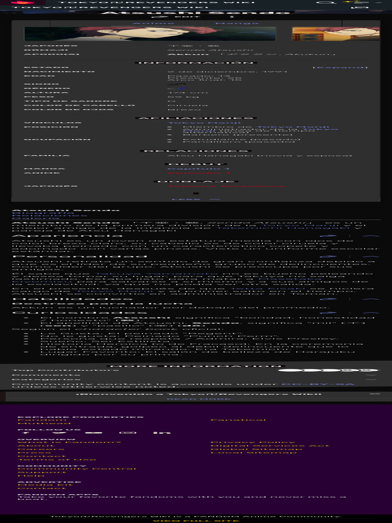 Atsushi Sendo Tokyo卍Revengers Wiki Fandom 2 | PDF | Entretenimiento ...