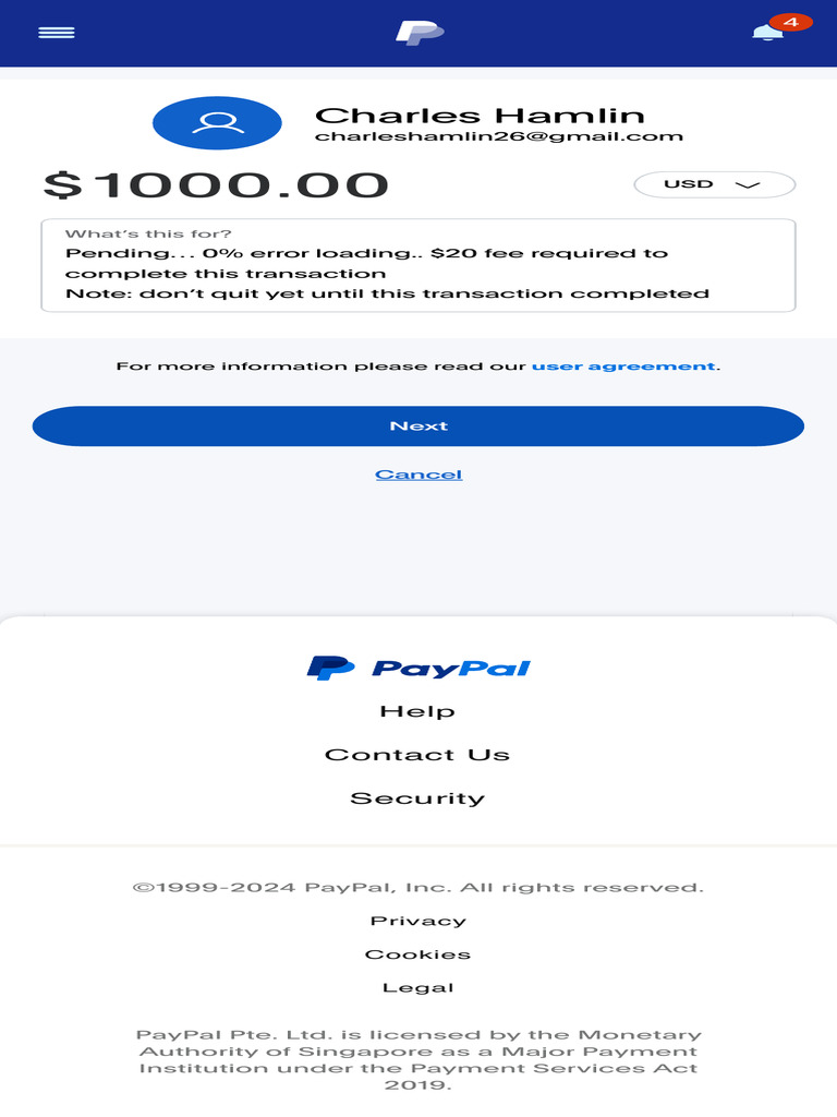 PayPal Make A Payment Preview | PDF