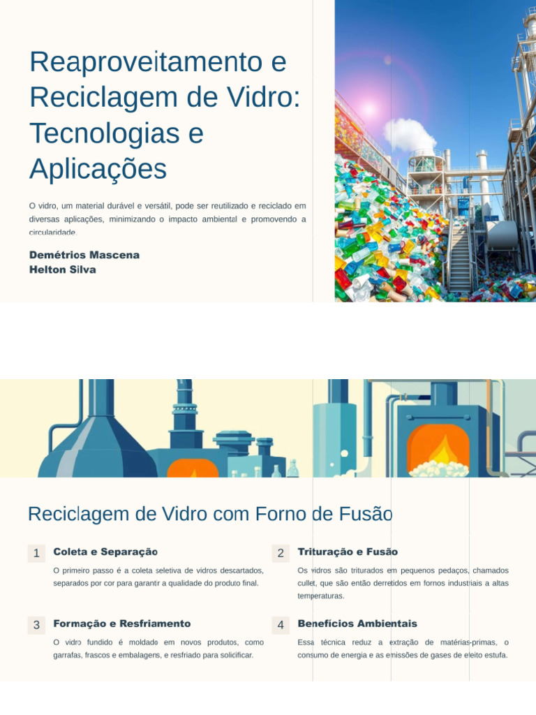 Reaproveitamento e Reciclagem de Vidro Tecnologias e Aplicacoes Esse | PDF
