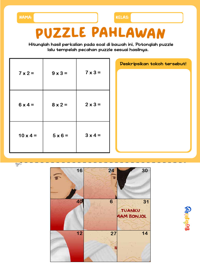 Puzzle Perkalian untuk SD Kelas 1-5 | PDF