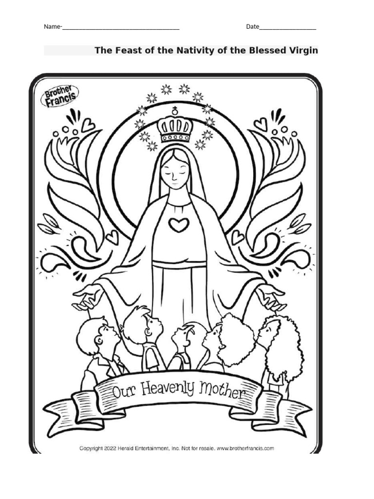 The Feast of The Nativity of The Blessed Virgin Mary | PDF