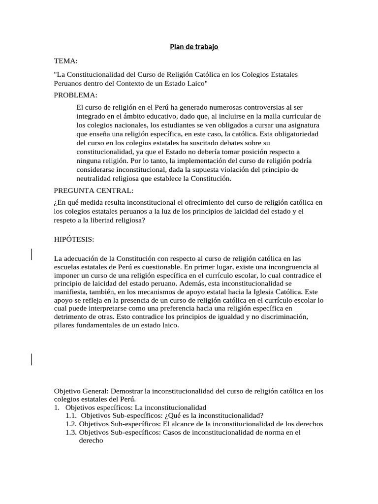 Bojorquez Medina Jesús-20232454 | PDF | Libertad de religión | Perú