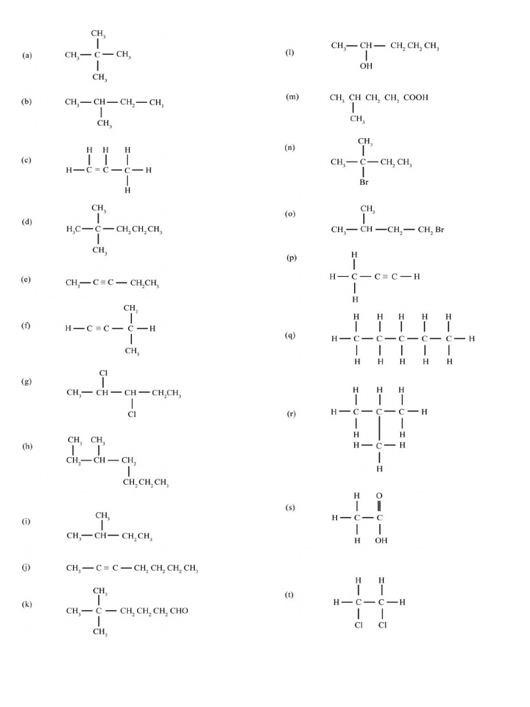 IUPAC Naming (WS - I) | PDF