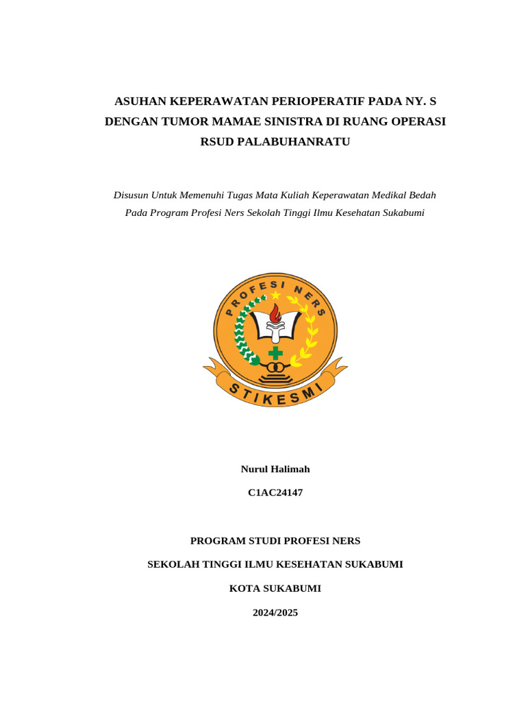 Resume Askep Nurul H Ruang Ok | PDF