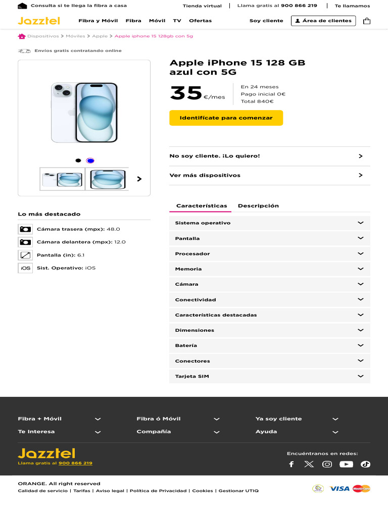 Móviles Iphone Al Mejor Precio Dispositivos Jazztel | PDF | Yo telefono | Teléfonos móviles