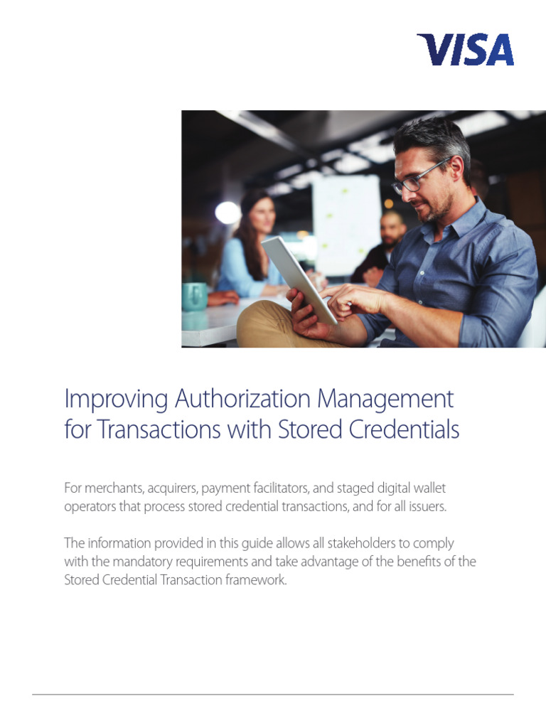 Stored Credential Transaction Framework Vbs 10 May 17 | PDF | Visa Inc. | Payments