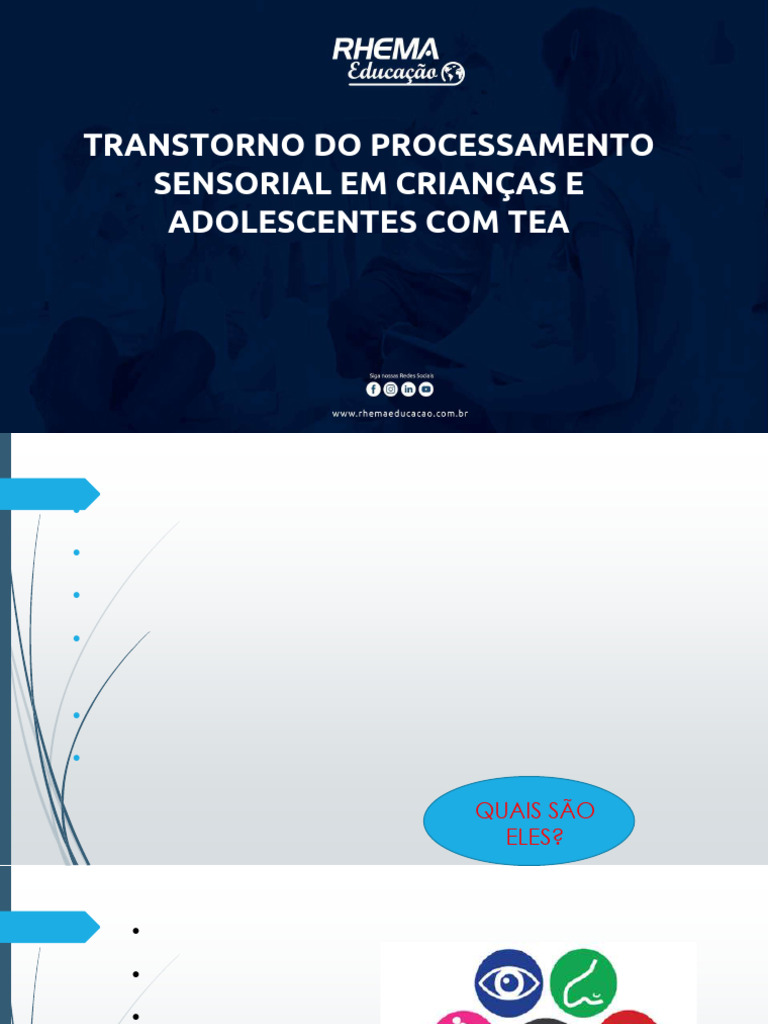 Transtorno do Processamento Sensorial em TEA | PDF | Aprendizado | Emoções