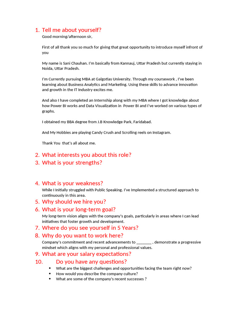 Script of Interview | PDF