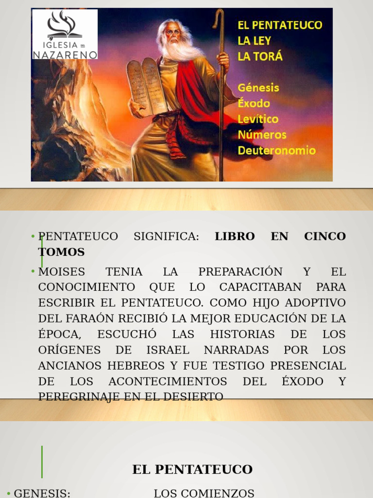 El Pentateuco | PDF | Tora | Libro del éxodo