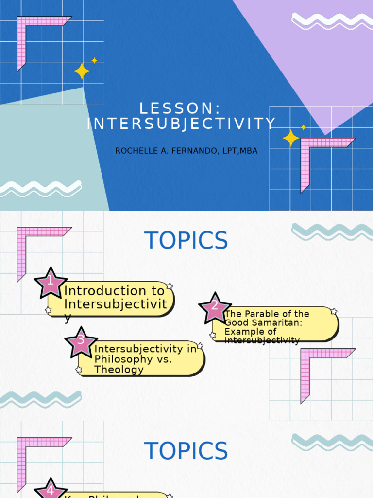 Lesson Intersubjectivity 2 | PDF | Liberal Arts Education | Social Psychology