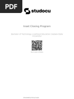 Script For Inset Closing Program | PDF | Learning | Cognition