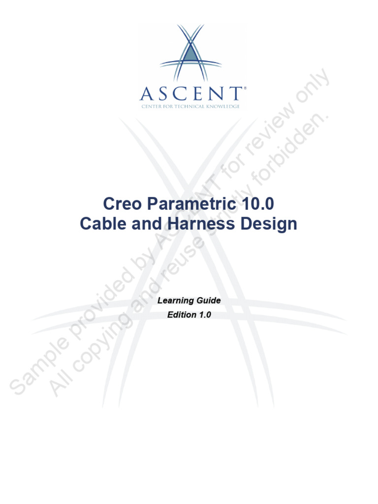 Creo Parametric 10 0 Cable and Harness Design | PDF | Computing