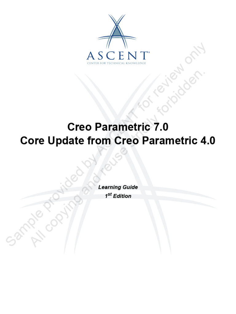 Creo Parametric 7 0 Core Update From 4 0 | PDF | Software | Computing