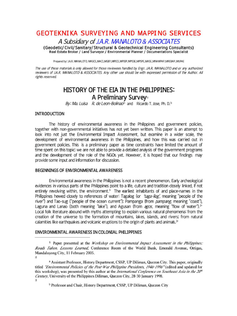 History of EIA | PDF