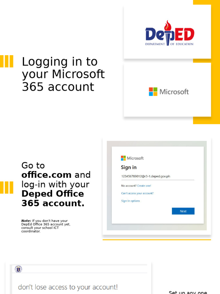 Accessing Your M365 Accounts Student View | PDF | Cyberspace | Computer ...