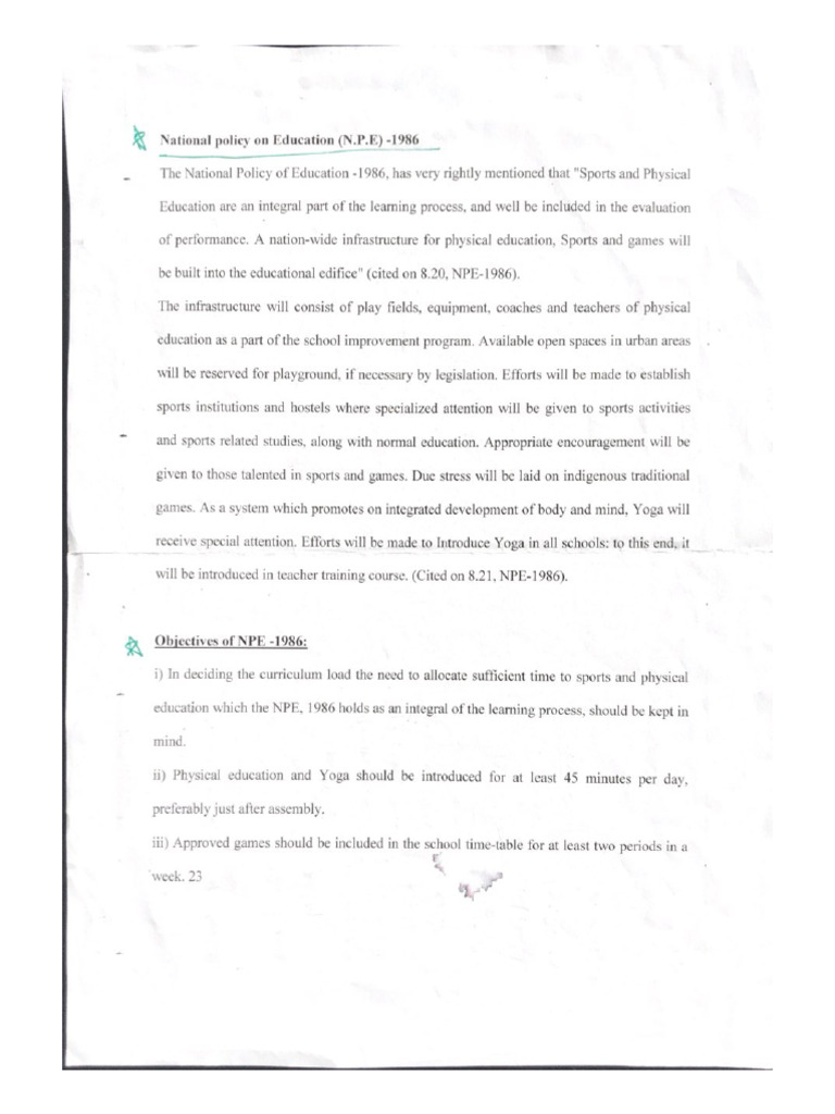 Npe 1986 & Sai | PDF