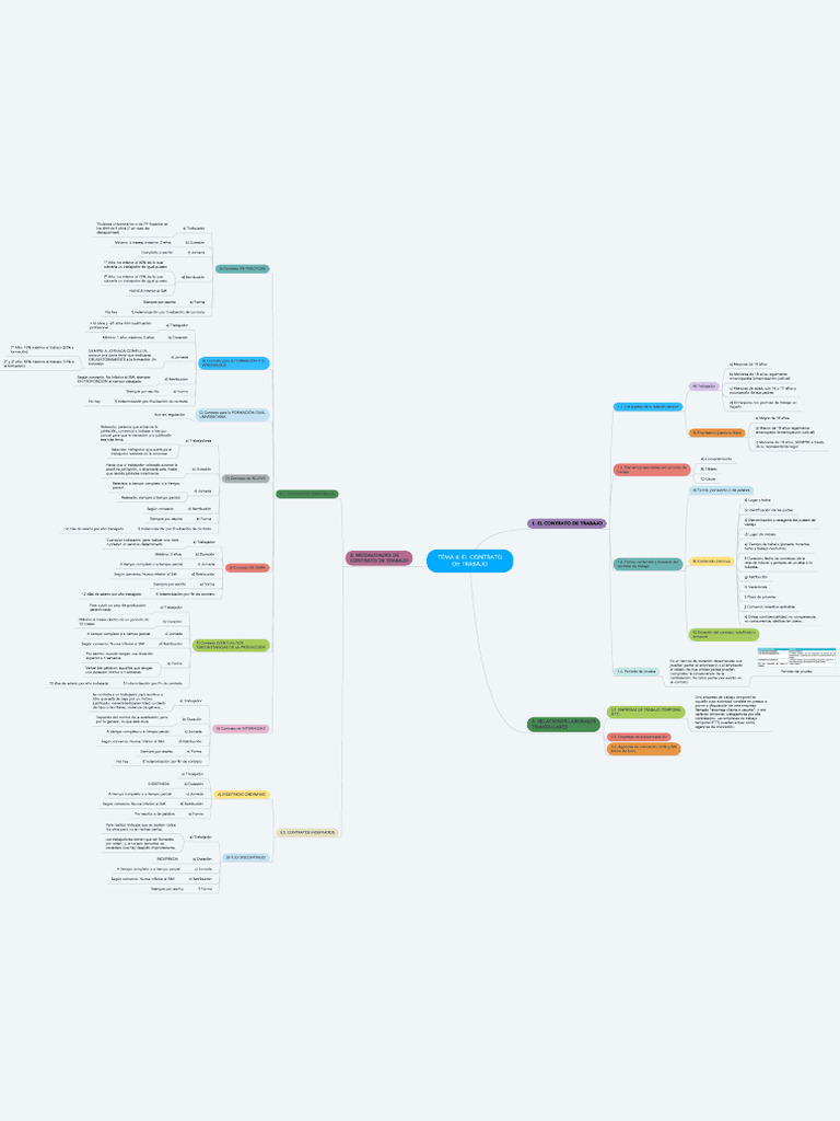 Mapa Mental Tema 4 | PDF | Trabajo temporal | Personal