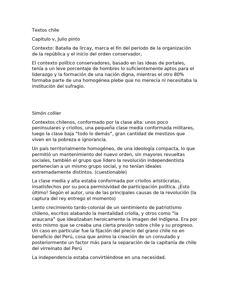 Textos Chile Xix 2023 | PDF