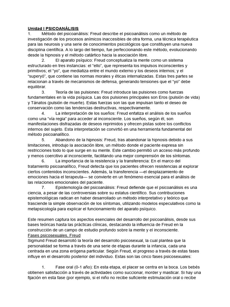 Resumen Modelos y Teor II 2 | PDF | Psicoanálisis | Psicología cognitiva