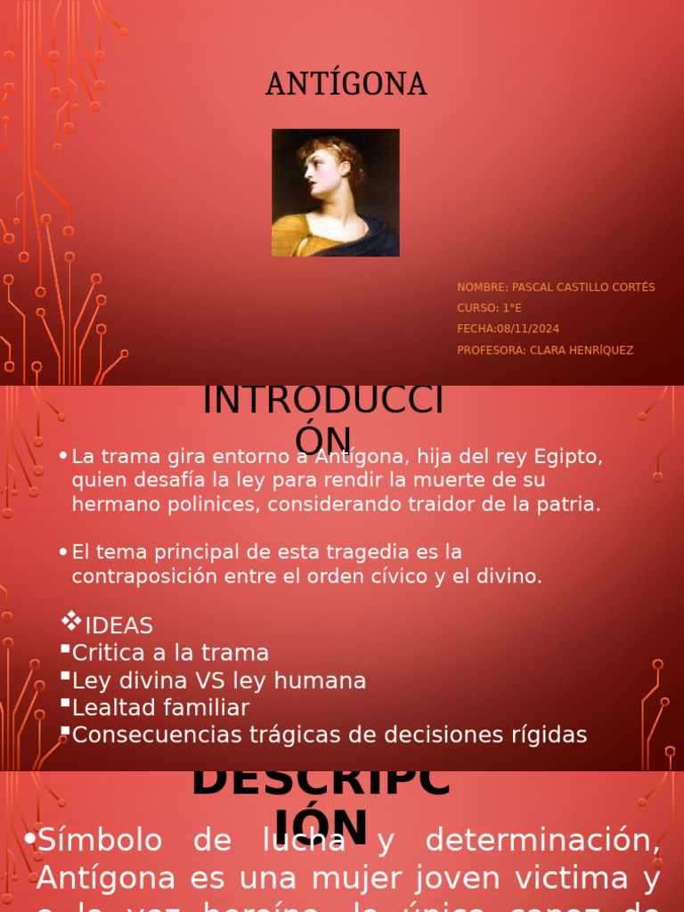 Antígona Pascal Castillo 1°E | PDF