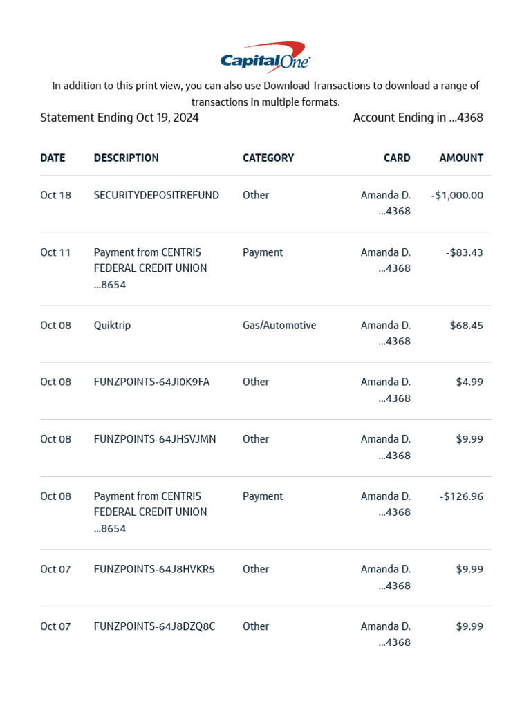 Capital One | PDF | Banking Technology | Payments